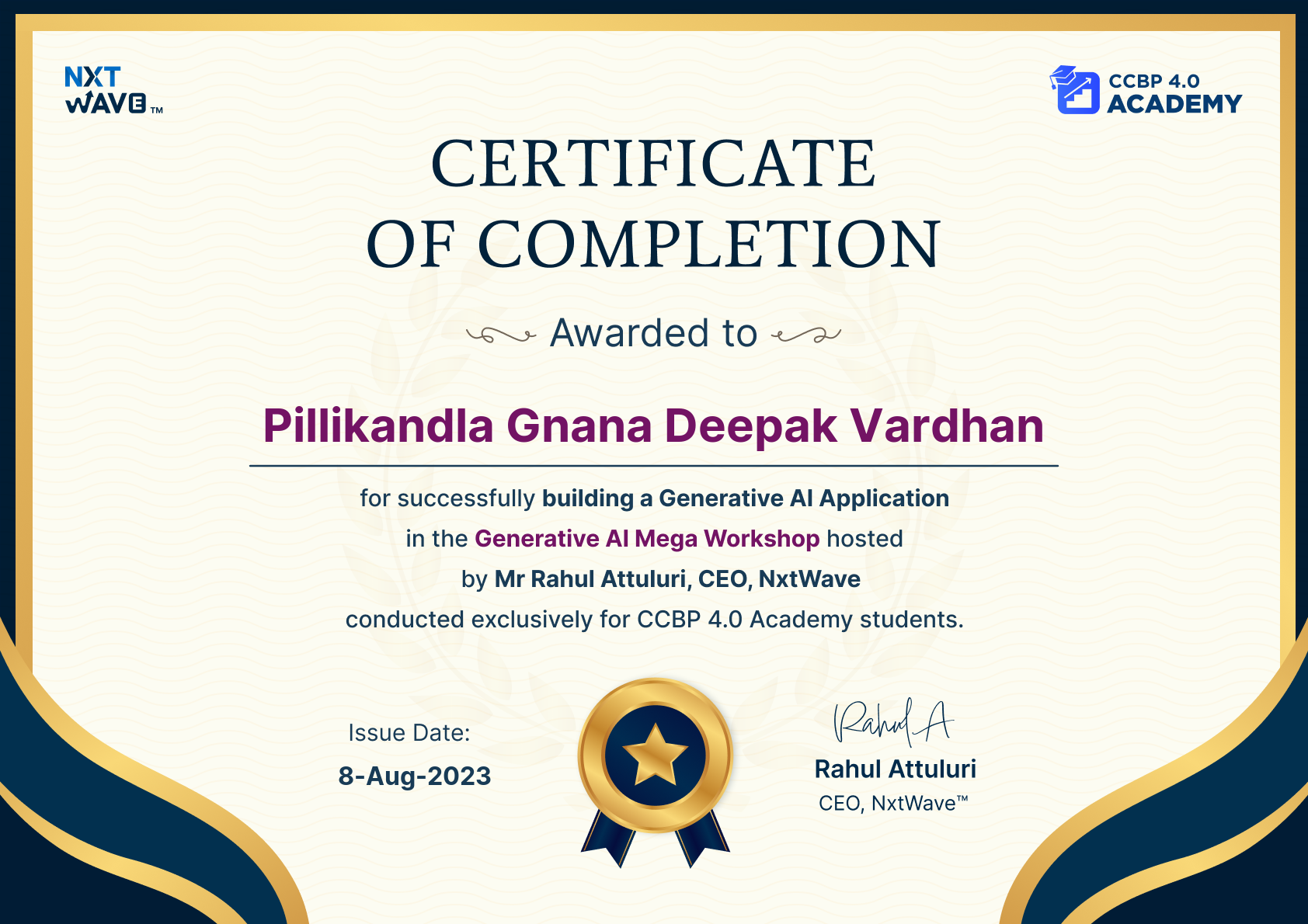 Gnana Deepak Vardhan P. - Aspiring Software Developer | AI, Web & Cloud Projects | Certified in ...