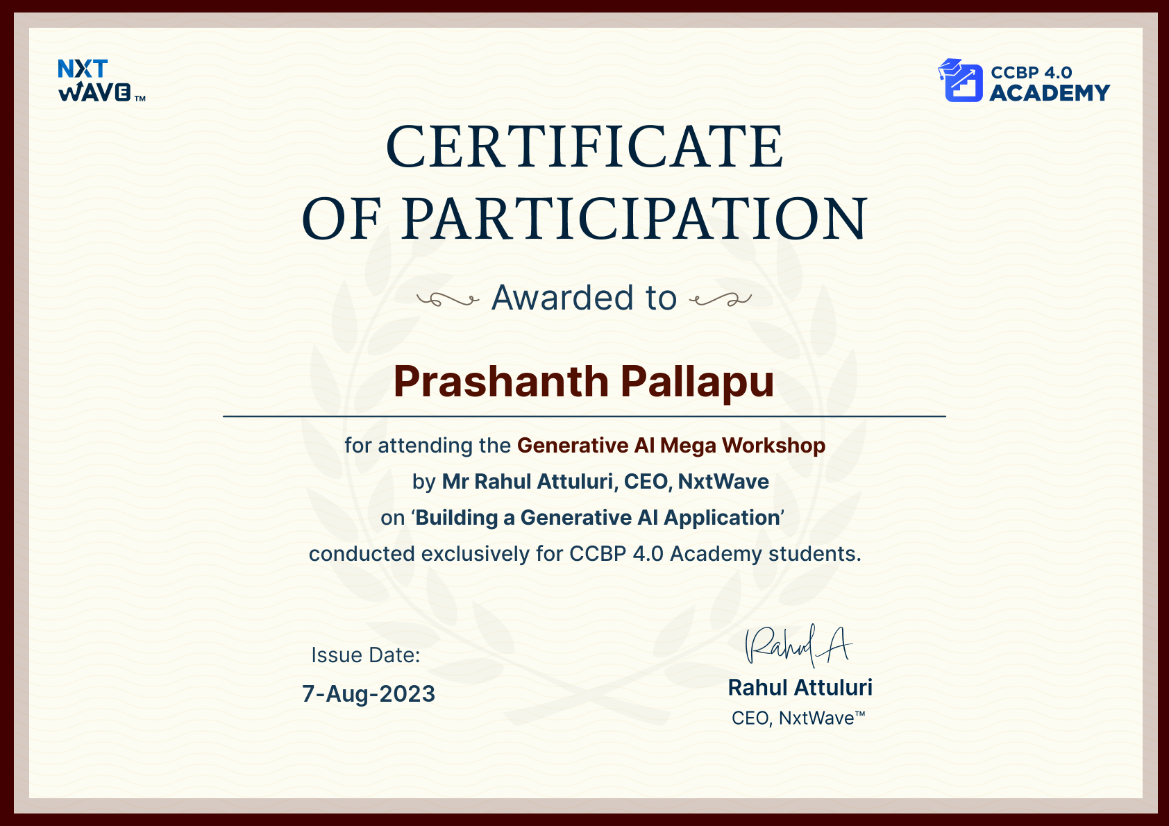 Prashanth Pallapu - Student at NxtWave | LinkedIn