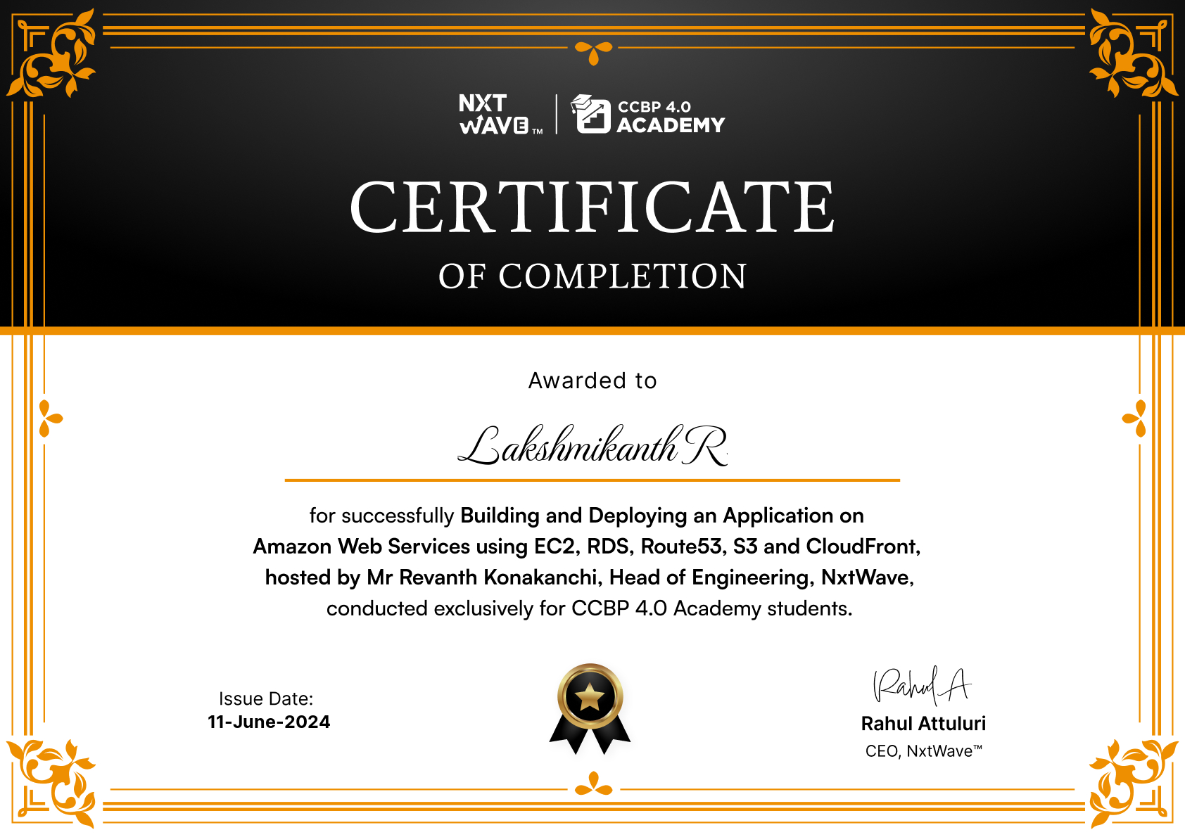 Lakshmikanth R - Fellow at NxtWave's CCBP 4.0 academy || BE in ...