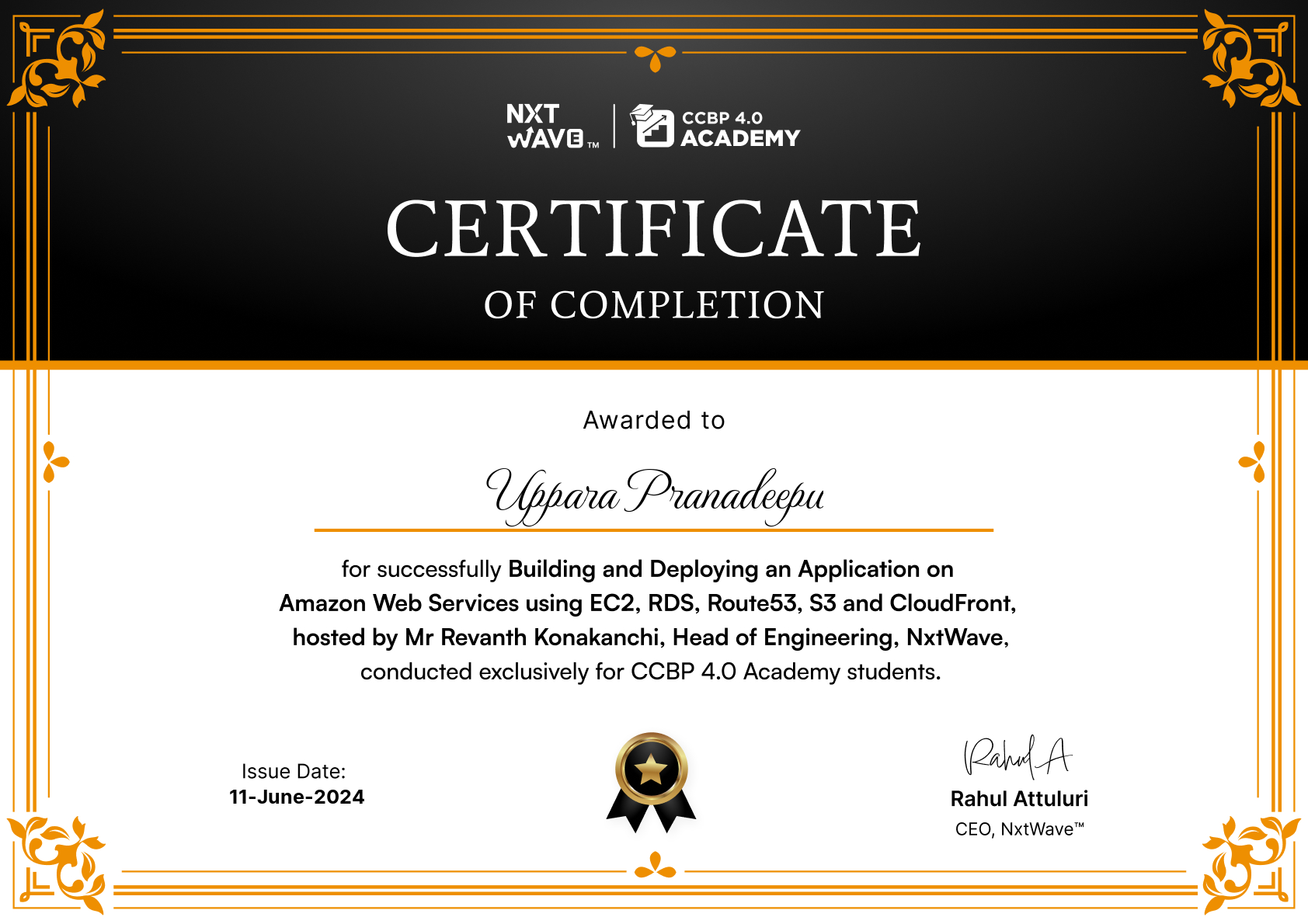 Pranadeepu Uppara - Fellow at NxtWave's CCBP Academy | HTML, CSS, JAVASCRIPT, SQLITE, NODE.JS ...