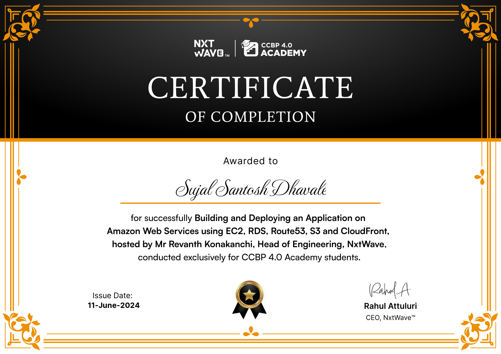 Sujal Dhavale - Fellow at NxtWave's CCBP Academy | Full-Stack MERN Developer (React, Node.js ...