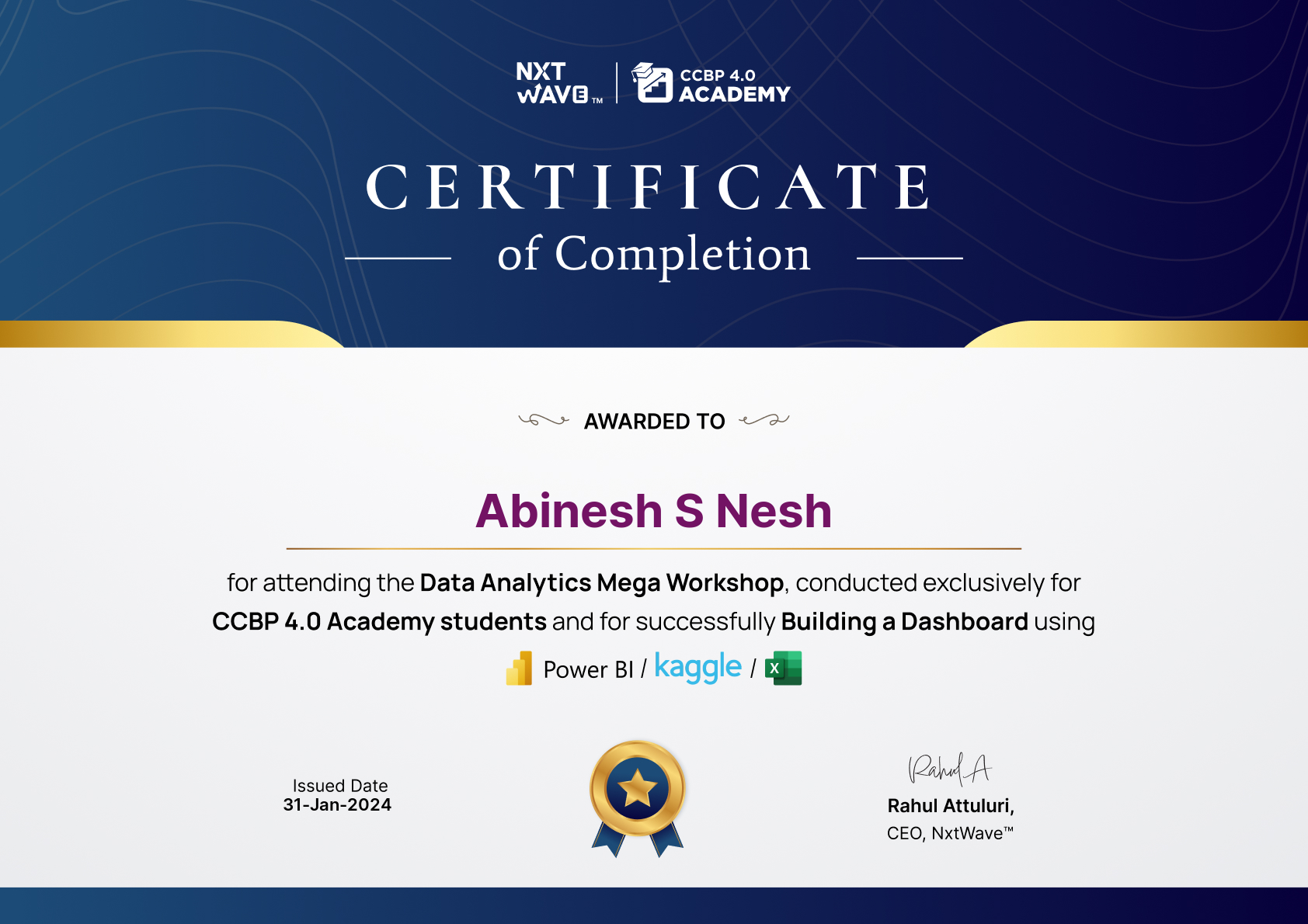 Abinesh S - Fellow at Nxtwave's CCBP 4.0 Academy | C, CSS, HTML, Bootstrap, Python | Aspiring ...