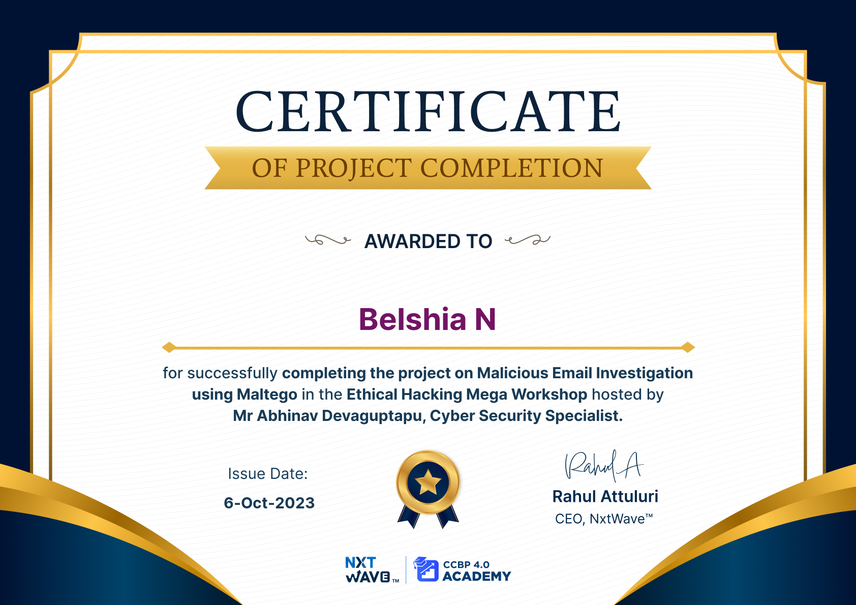 Belshia N - Full-Stack Developer in the Making | Skilled in Python, React.js | NxtWave’s CCBP 4. ...