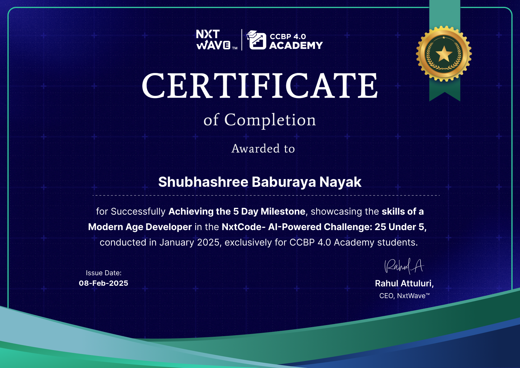 Shubhashree B Nayak - Fellow at NxtWave's CCBP 4.0 Academy | Knows Python, C, Java | SQL | Front ...