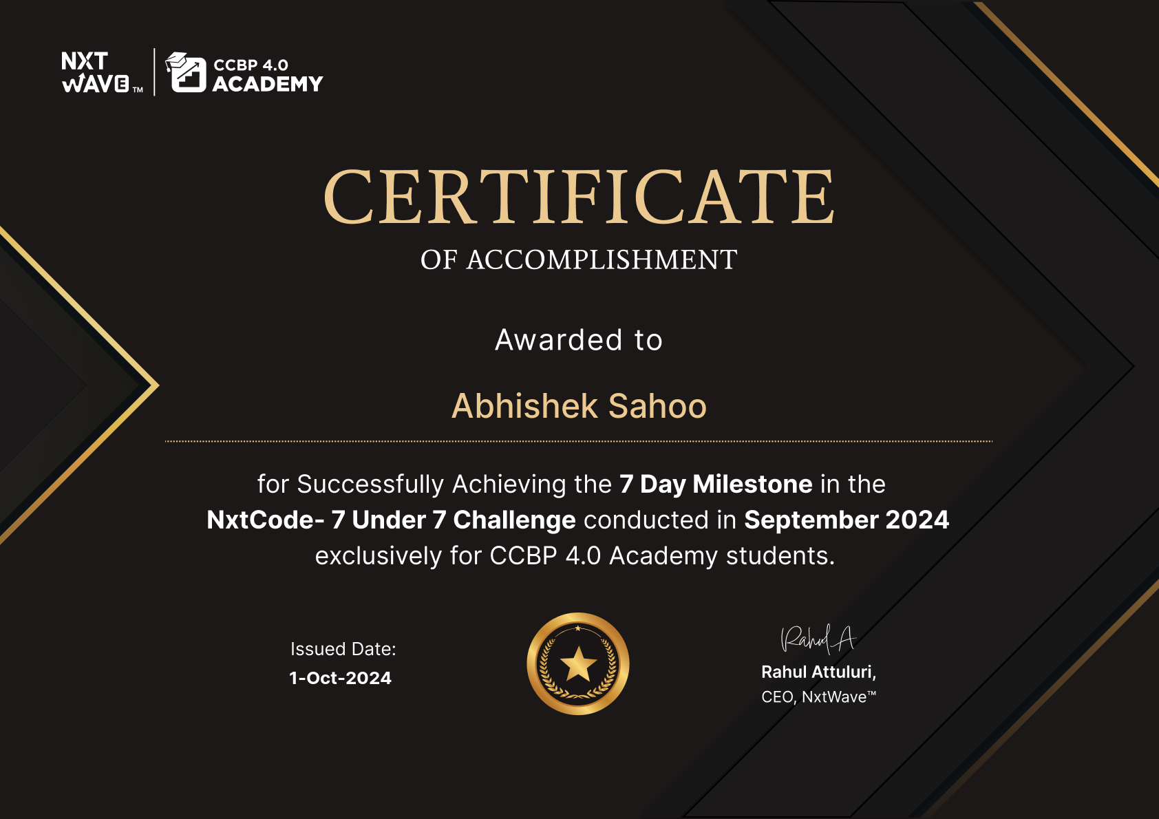 Abhishek Sahoo - SY Engineering Student @ MIT-WPU • NxtWave Learner • HTML, CSS & Bootstrap ...