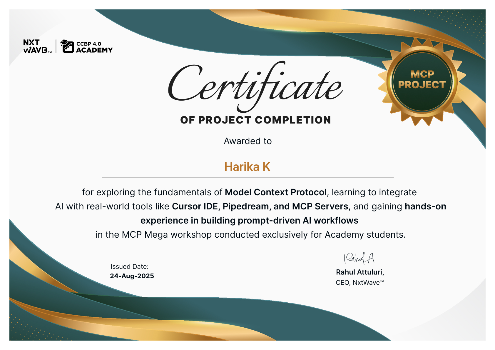 Harika Reddy - Scholar at NxtWave's CCBP 4.0 Academy | LinkedIn