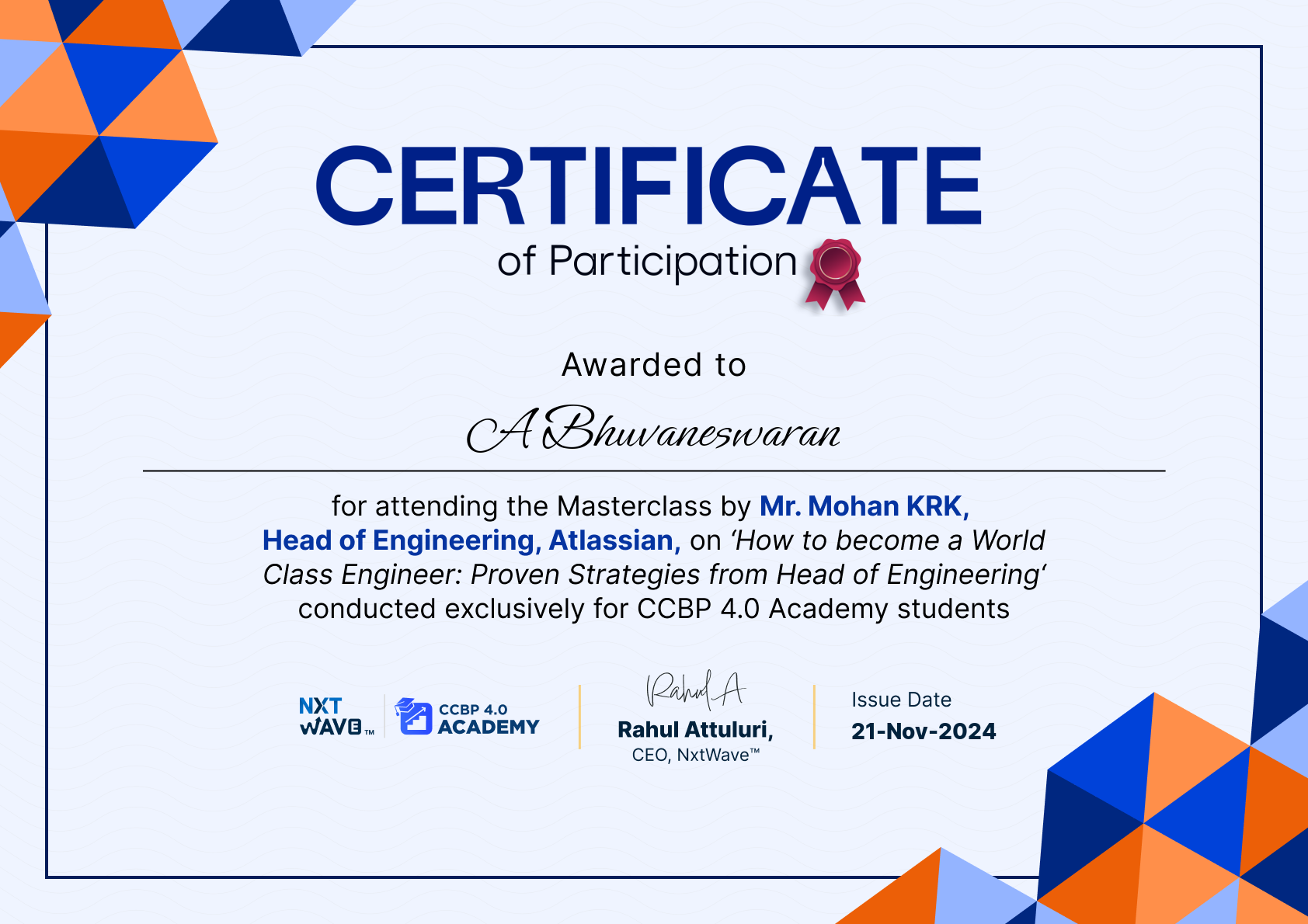 Bhuvaneswaran A - 🚀 On a Coding Mission: 1 Sec, 1 Rs, 1 Vision | Fellow at NxtWave CCBP 4.0 ...